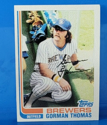 Gorman Thomas OF Brewers Topps Baseball Card #765 1982 | eBay