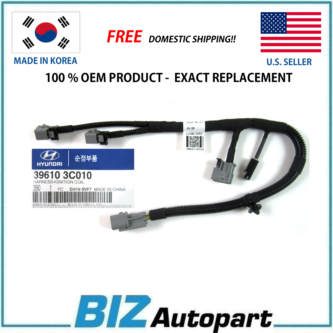 Genuine Wire Harness Cable for 06-12 Sonata Santa Fe Veracruz Amanti ...