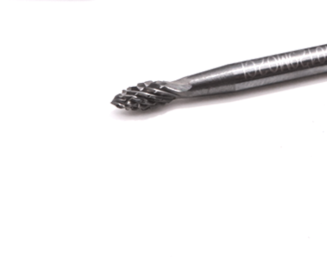 Carbide Burr- Dremel Bit Pointed Tree 1/8"(3mm) Cut 1/8"(3mm) Shank ...