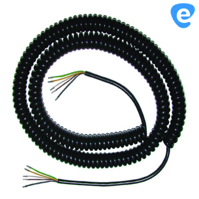 Spiralleitung Wendel Leitung Kabel 5x0,25 mm² Garagen Tor Sektionaltor ...