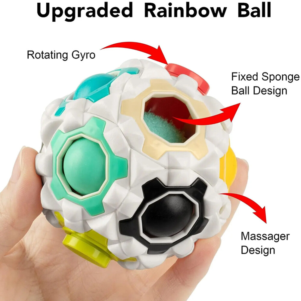 Rainbow Magic Ball Cube Educational AZ Twist Puzzle Speed Gift ...