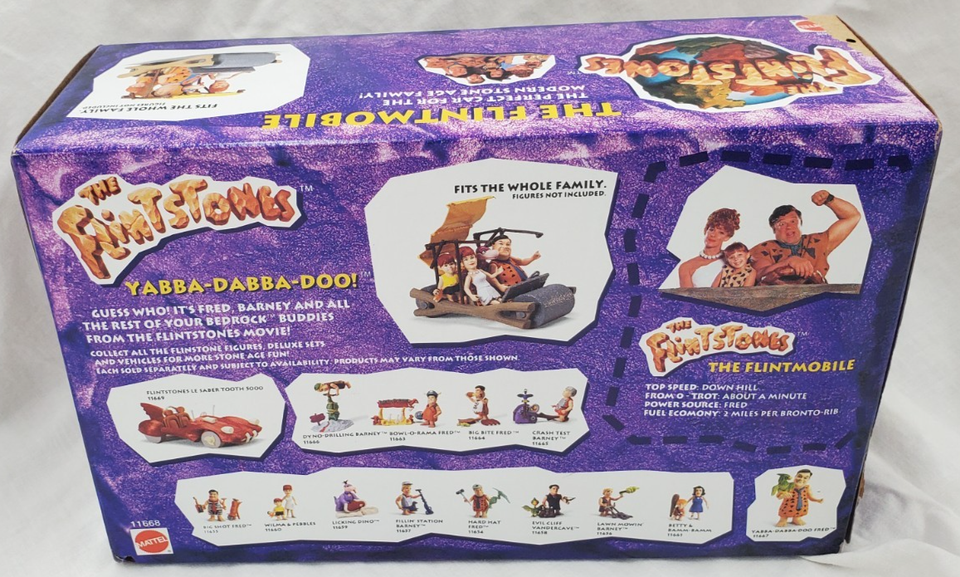 3 Vtg 1993 The Flintstones: Flintmobile , Wilma & Pebbles, Hard Hat ...