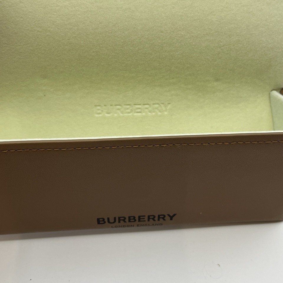 Burberry London Tan Brown Case Glasses or Sunglasses Soft Leather ...