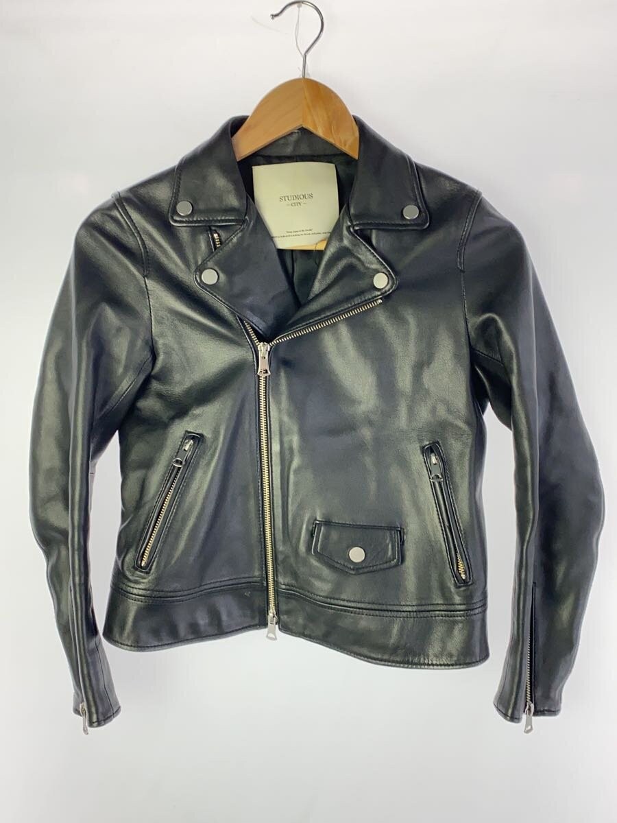 Studio Double Rider Leather Jacket Women's Size 36 Bl… - Gem