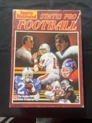 🏈Statis Pro Football Avalon Hill Board game 1990 Season 5th Edition ...
