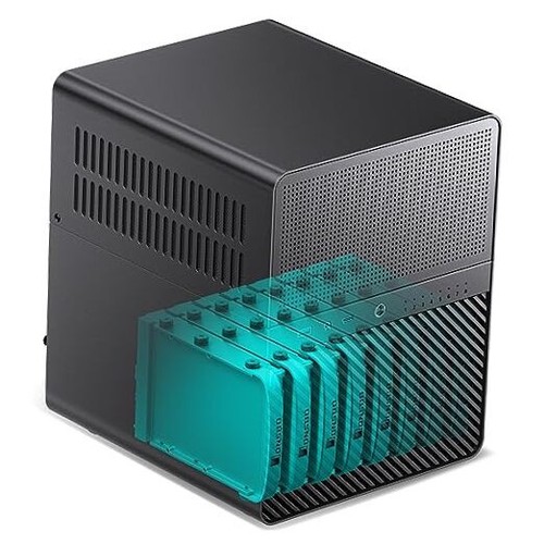 N3 Mini-ITX NAS PC Chassis, ITX Computer Case, 8HHD+1-SSDD isk Bays NAS ...