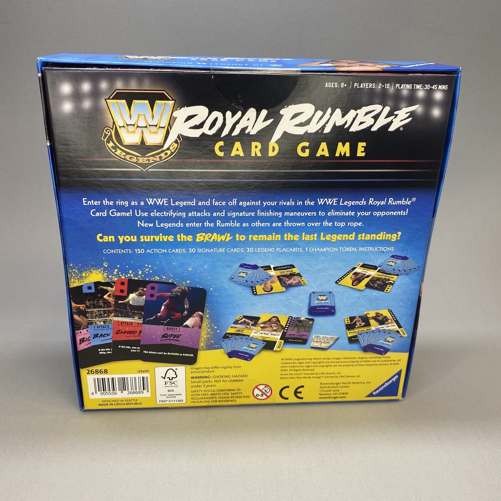 WWE Wrestling Legends ROYAL RUMBLE Card Game Ravensburger NEW In Box ...