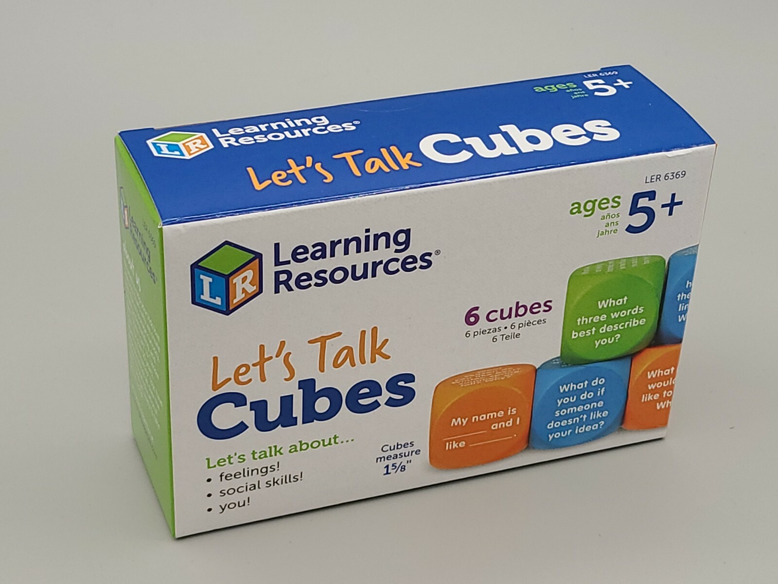 Let's Talk Cubes Homeschool Autism Therapy Ages 5+ LEARNING RESOURCES ...