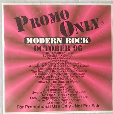 Promo Only CD - October 1996 - Modern Rock Series - Promotional CD for ...