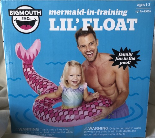 Big Mouth Mermaid-in-Training LIL' FLOAT Ages 1-3 Up to 45 lbs - Pool Floatie 817742021855| eBay