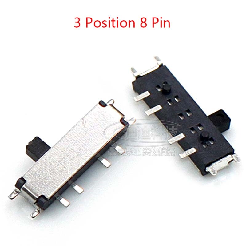 Micro Slide Switch 3 Position 8 Pin Mini SMD Switch PCB Panel Mount 1 ...