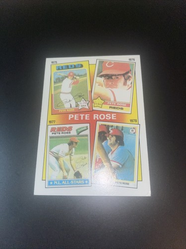 1986 Topps Baseball #5 The Pete Rose Years: 1975-1978 - VG - Cincinnati ...