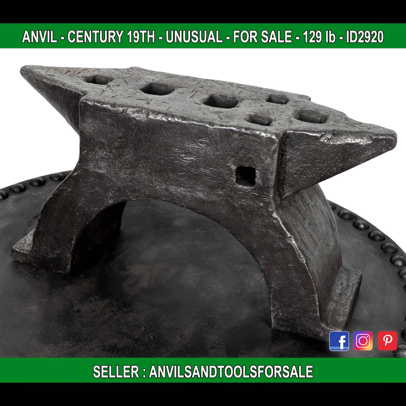 ANVIL - CENTURY 19TH - UNUSUAL - 129 lb - ID2920 | eBay