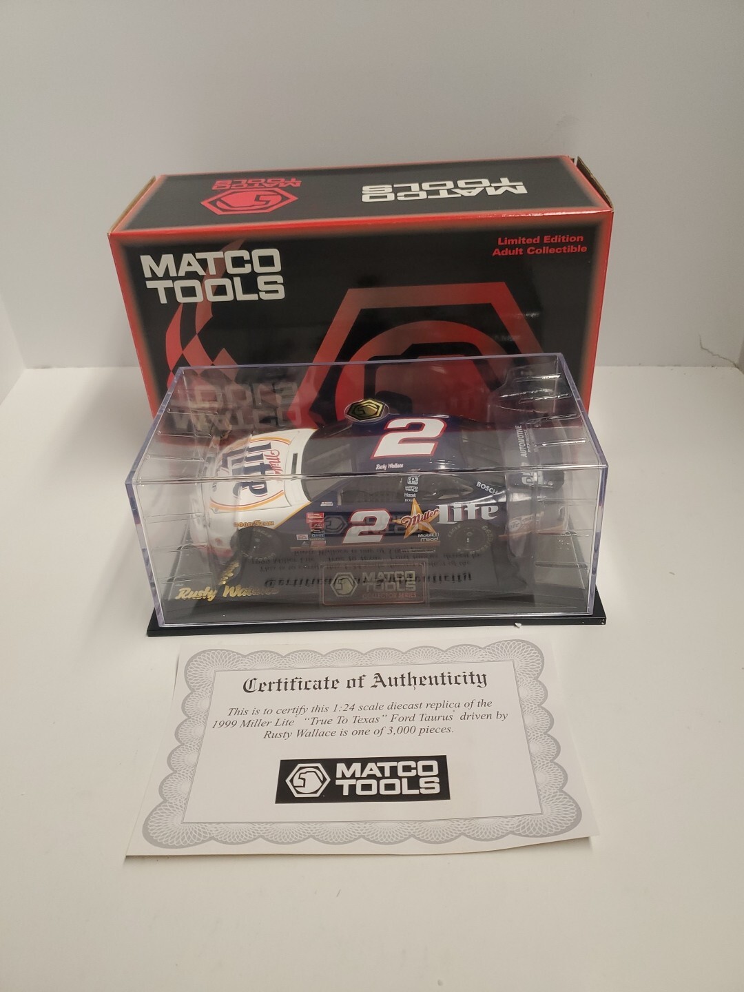 Revell Matco Tools 1/24 Miller Light Ford Taurus Rusty Wallace True To ...