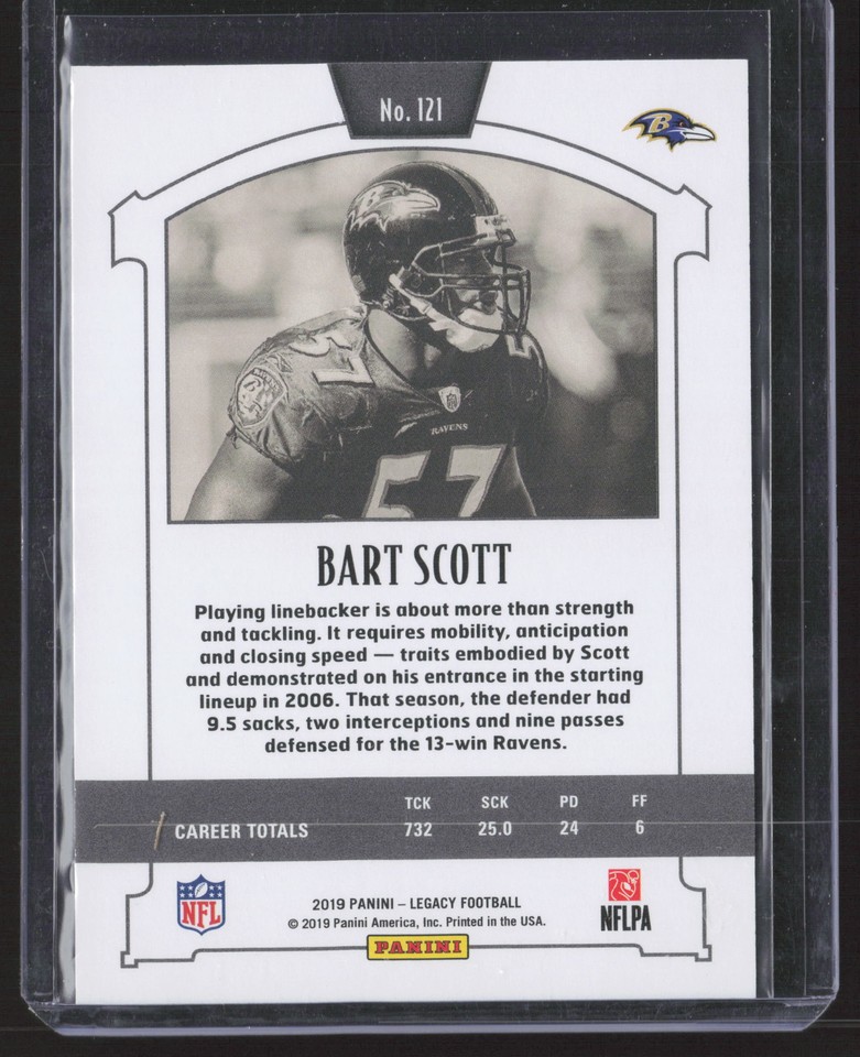 2019 Legacy Bart Scott Legends Orange /199 #121 | eBay