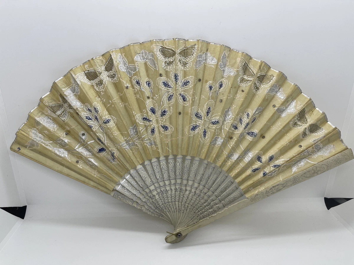 French Hand Fan Meticulously Mending Fragments Of A Fan | By Cleveland