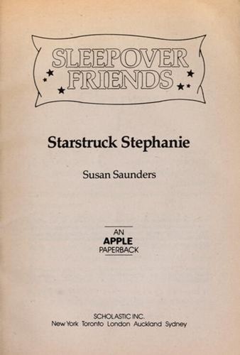 Starstruck Stephanie Paperback Susan Saunders 9780590428170 | eBay