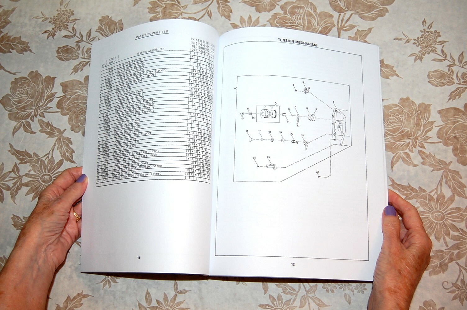 Parts Manual for Singer 5502 5504 5505 5508 5522 5524 5525 5528 Sewing ...