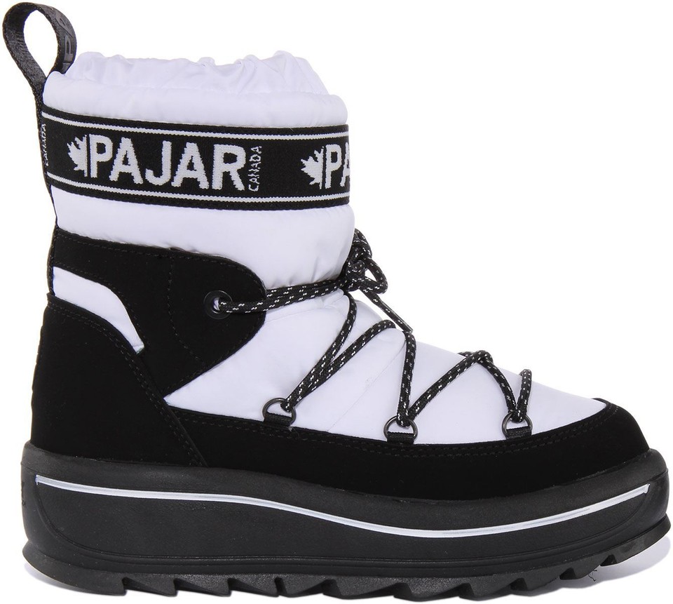 PAJAR Mujer Galaxy Cordones Impermeable Nieve Mujer Botas Blanco GB 3-8 ...