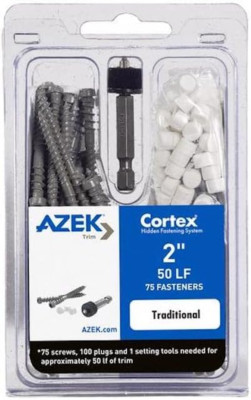 Cortex Concealed Fastening System 50 Lin Ft with 2" Screws for Use with ...