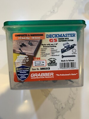 The Deckmaster G5 Hidden Deck Fastening System DMG5CB 175 DeckClips ...