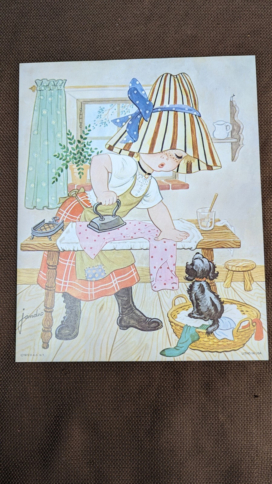 Set of 4 Vintage 1972 USA DAC NY Jandro "Little Workers" Litho Art ...