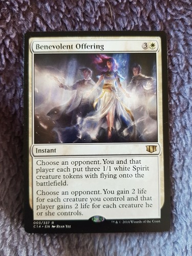 1x MTG Magic The Gathering TCG Benevolent Offering - Rare - Commander ...