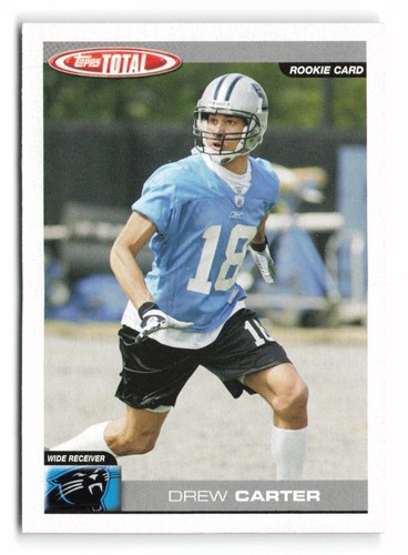 2004 Topps Total #392 Drew Carter Rookie Carolina Panthers RC | eBay