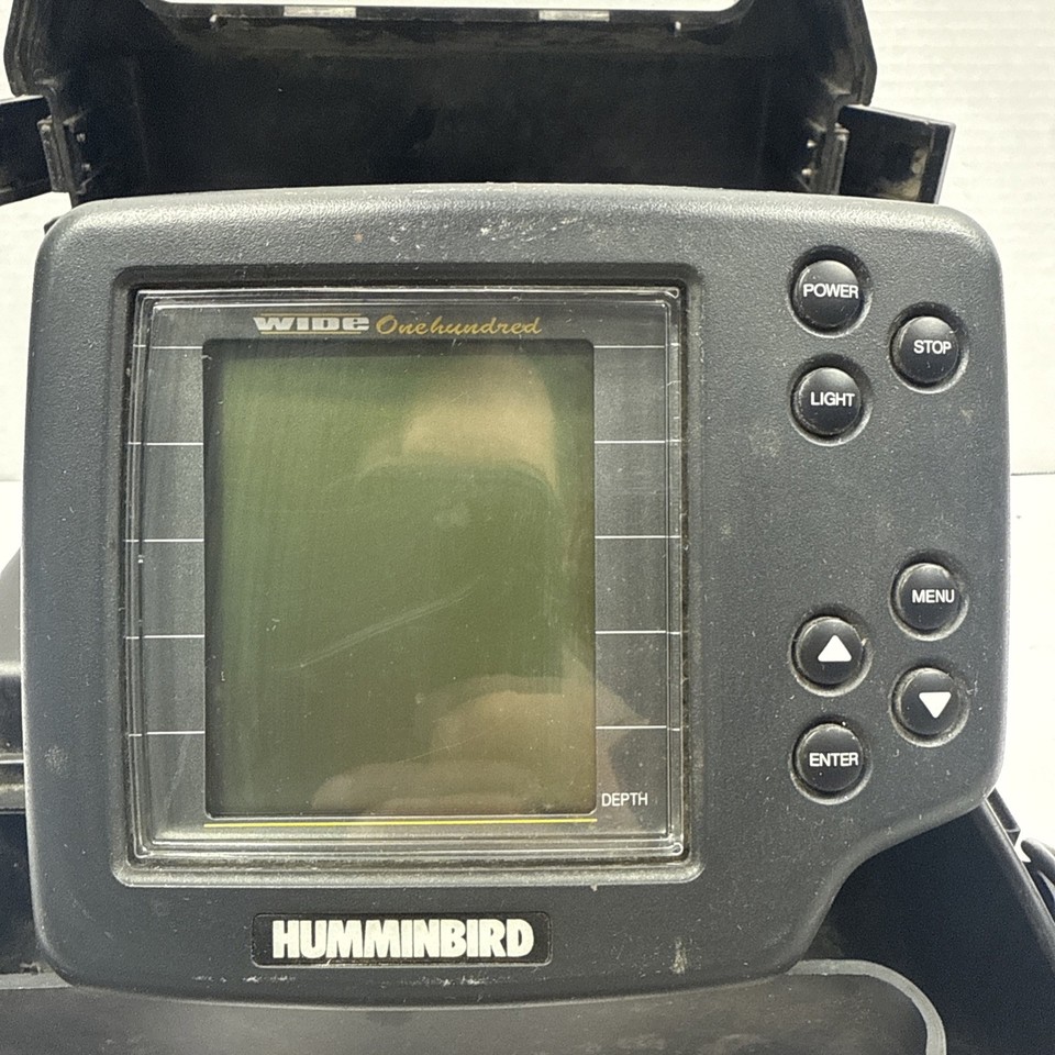 Humminbird Wide One Hundred 100 Portable Fish Finder Unit & Transducer ...