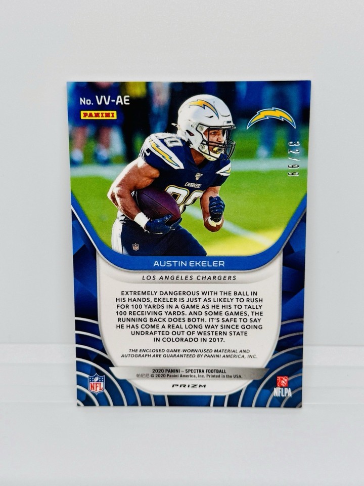 2020 Spectra AUSTIN EKELER Vested Veterans Patch Auto Silver /99 ...