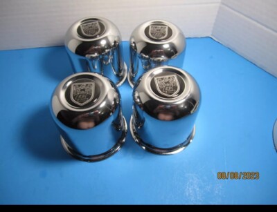 4 CENTER CAPS STEEL CHROME 5 LUG CONVO PRO CENTER LINE WHEELS VINTAGE 3 ...