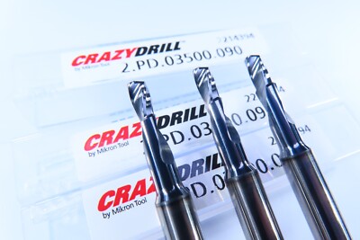 LOT ( 3 ) NEW MIKRON TOOL CRAZYDRILL .1378" COOL PILOT SOLID CARBIDE PILOT DRILL | eBay