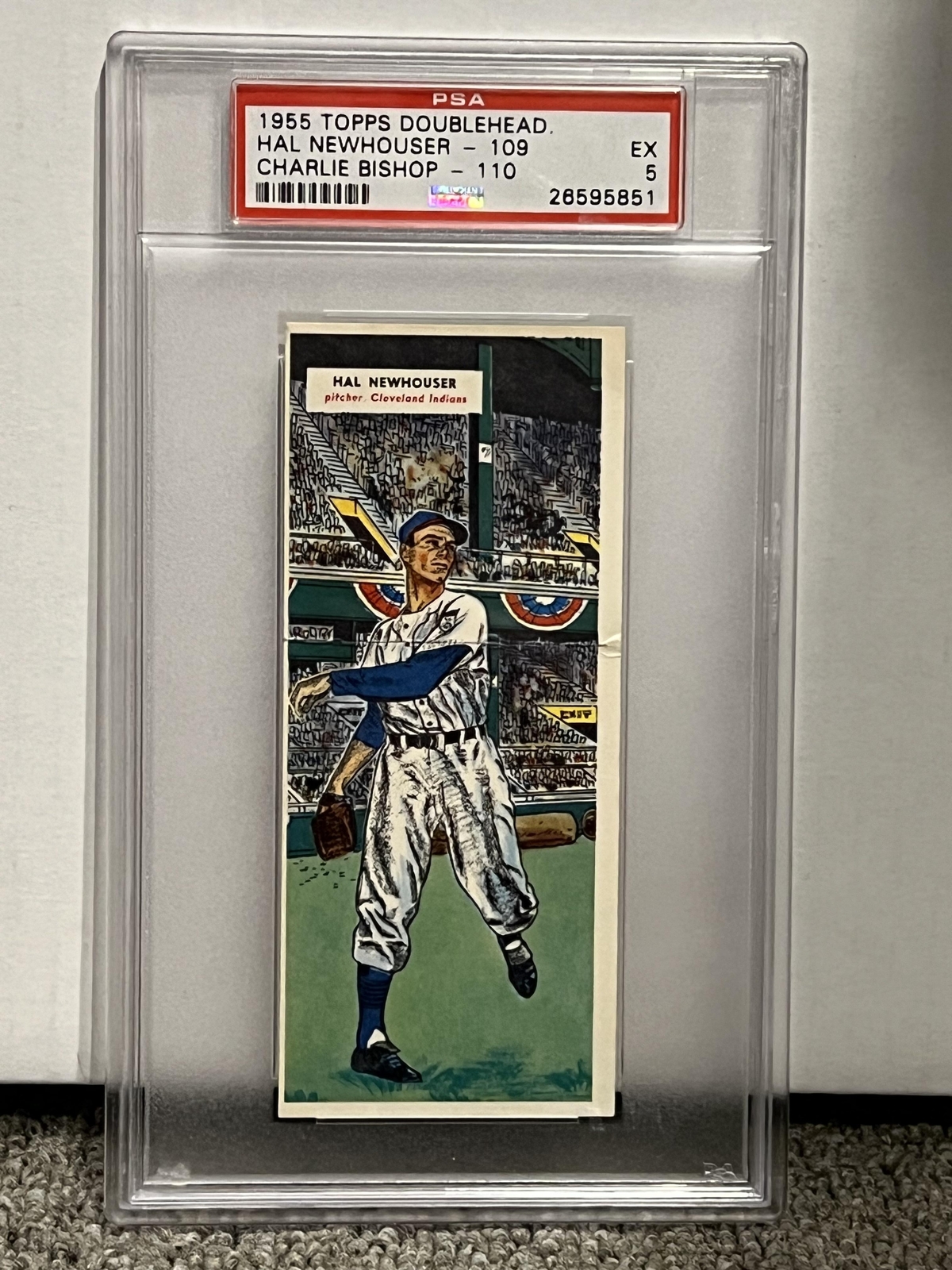 1955 Topps Double Headers - #109-110 Hal Newhouser, Charlie Bishop for ...