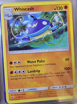 Whiscash # 71/145 Guardians Rising Set Pokemon Trading Cards TCG Rares ...