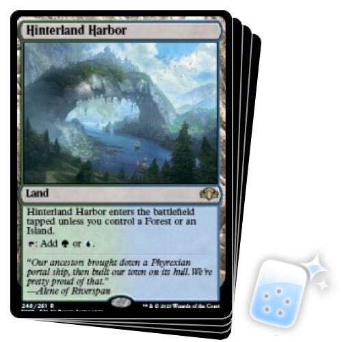 HINTERLAND HARBOR X4 Dominaria Remastered Magic MTG MINT CARD | eBay