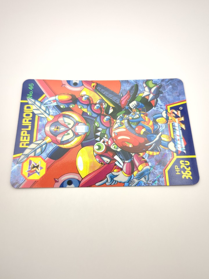 Morph Moth Wheel Gator Crystal Snail Holo No.46 Mega Man X2 ROCK Card ...