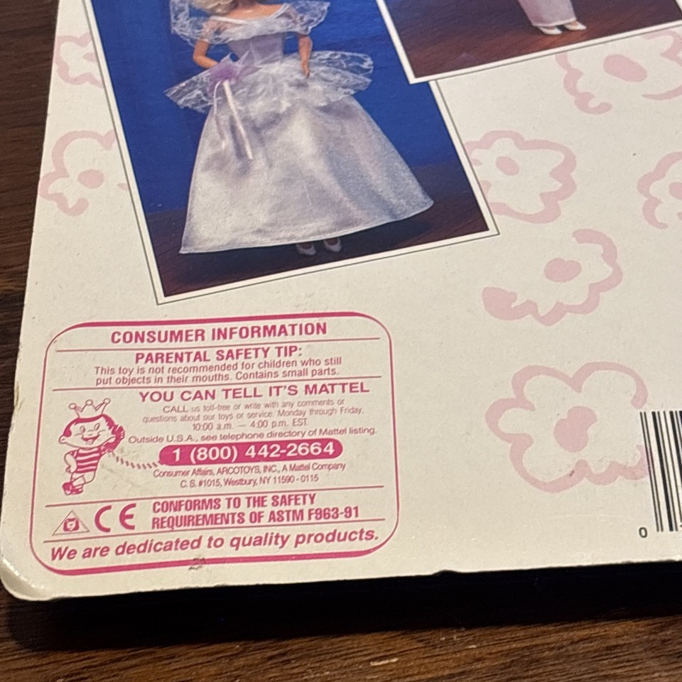 Rare Vintage Mattel Barbie Bridal Collection Wedding Dress Shoes & Veil ...