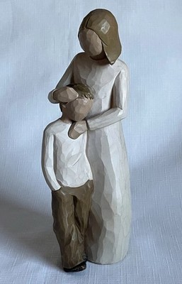 Willow Tree “Mother and Son” Figurine Mother Holding Young Son Close ...