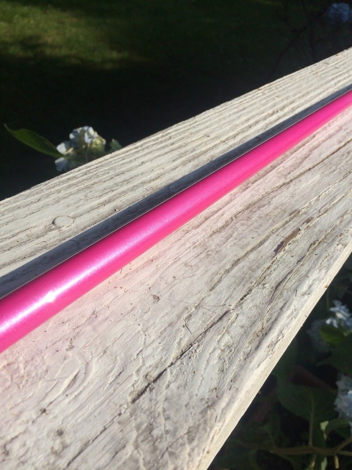 7' MTK Pink 12/20 Med Action Fishing Rod Blanks #9 Tip 17mm But | eBay