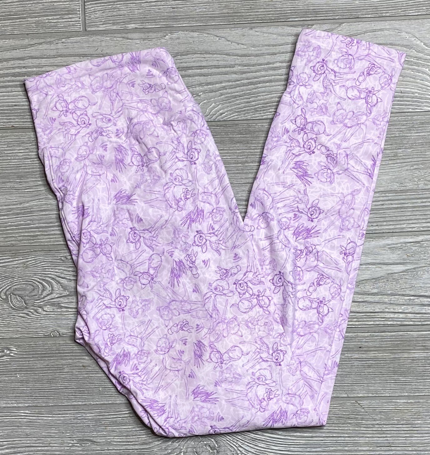 NEW Vintage LuLaRoe OS Disney Leggings Sketch Bambi Thumper Soft ...