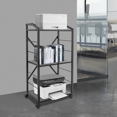 Mobile Printer Stand Modern Storage Holder 3-Tier Printer Shelf Rack ...
