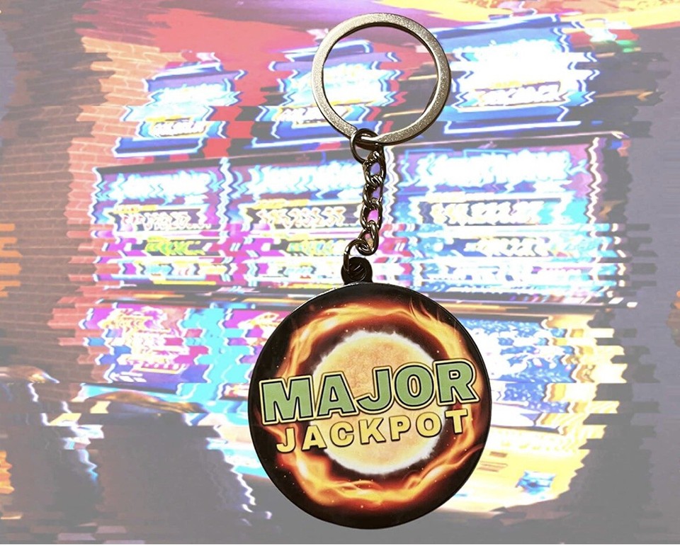 Major Jackpot Slot Machine Key Ring Fireball Gambling Casino | eBay