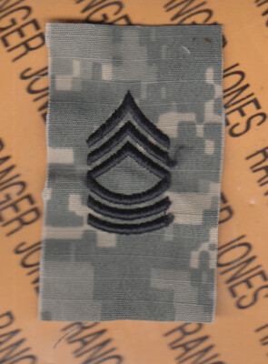 US Army Enlisted MASTER SERGEANT MSG E-8 ACU Hat rank patch single | eBay