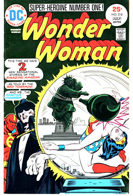 Wonder Woman #218 Vg Dc Comic Bronze age cover by Bob Oksner-Martin ...