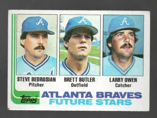 1982 Topps Braves Future Stars Steve Bedrosian / Brett Butler /Owen ...