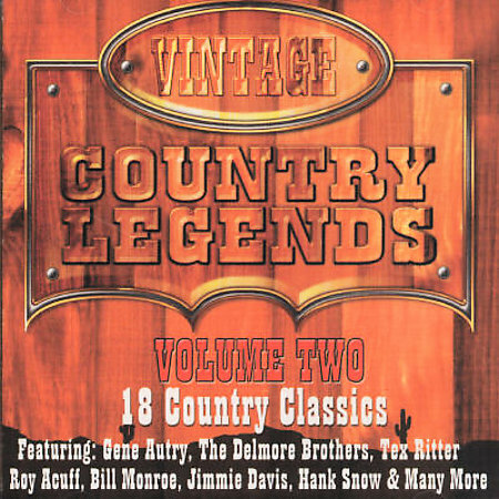 Vintage Country Legends, Vol. 2 by Various Artists (CD, 2001) for sale ...