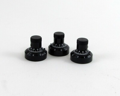 Lot of (3) Knob Precision Indicator Dials, 0-9.99 Scale, Electronic ...