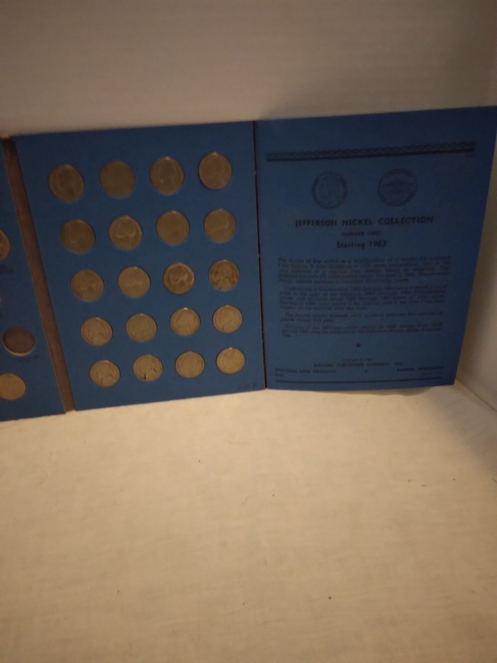 LOT /3 WHITMAN UNITED STATES COIN BOOKS OF JEFFERSON NICKELS 1938-1970 ...