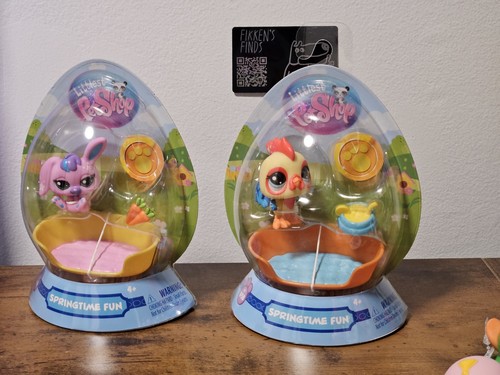 NEW Littlest Pet Shop Set Springtime Fun Eggs Series 3 G7 Bunny #49 ...