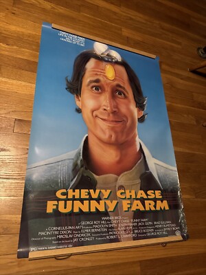 FUNNY FARM ORIGINAL ROLLED MOVIE POSTER 27x40 1985 CHEVY CHASE | eBay